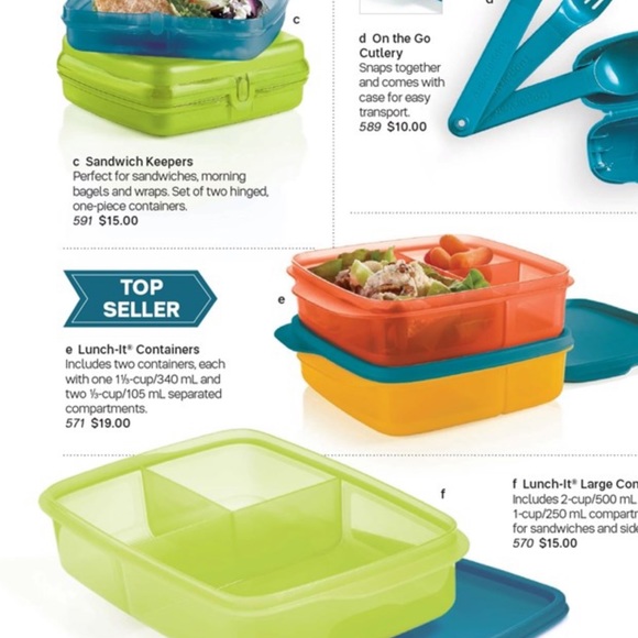 Tupperware | Kitchen | Tupperware Lunch It Containers | Poshmark